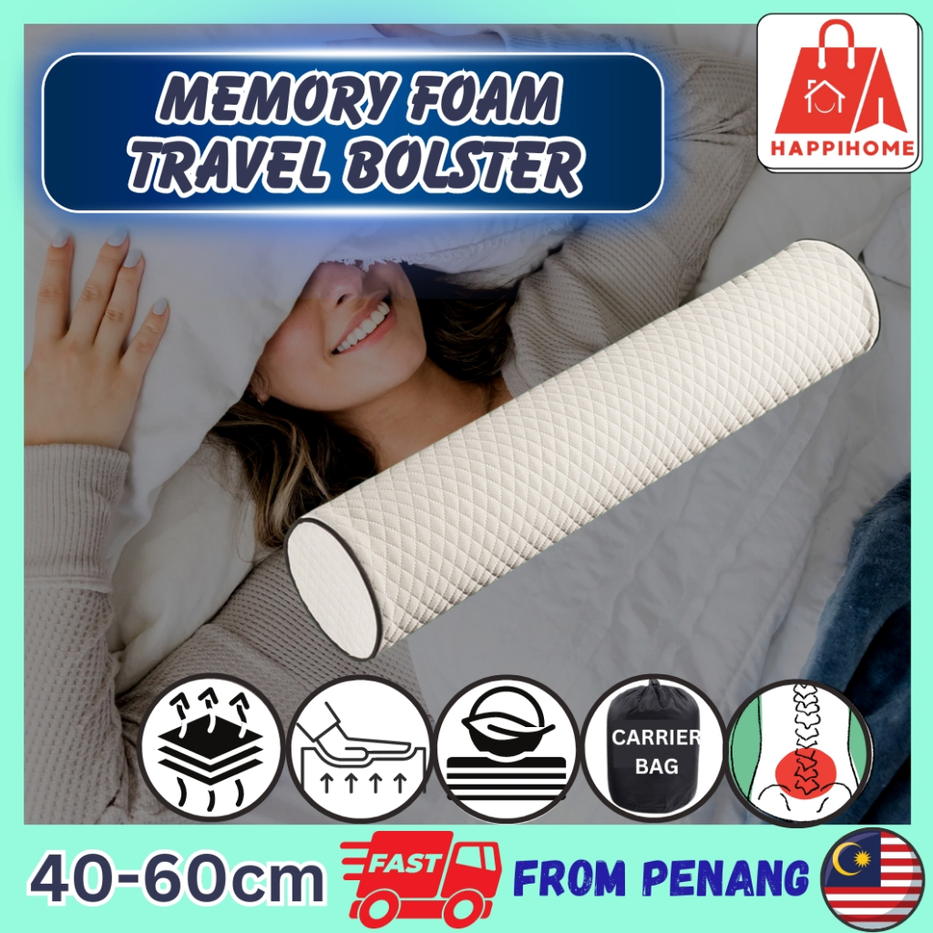 Travel Bolster Neck Roll Pillow Spine Lumbar Support Travel Bolster ...