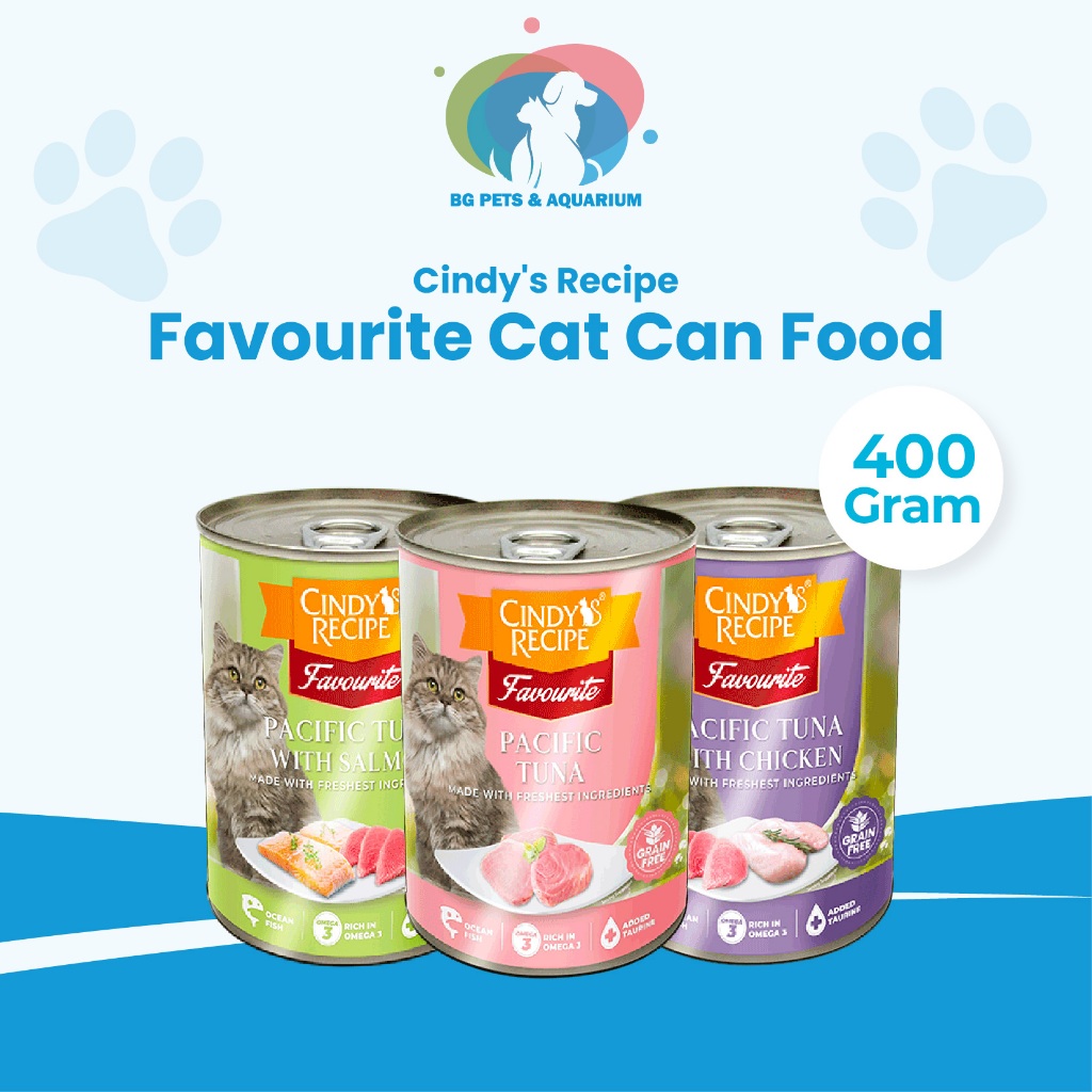 Cindy's Recipe Favourite Cat Can Food 400G / Wet Food / Wet Pouch | Shopee Malaysia