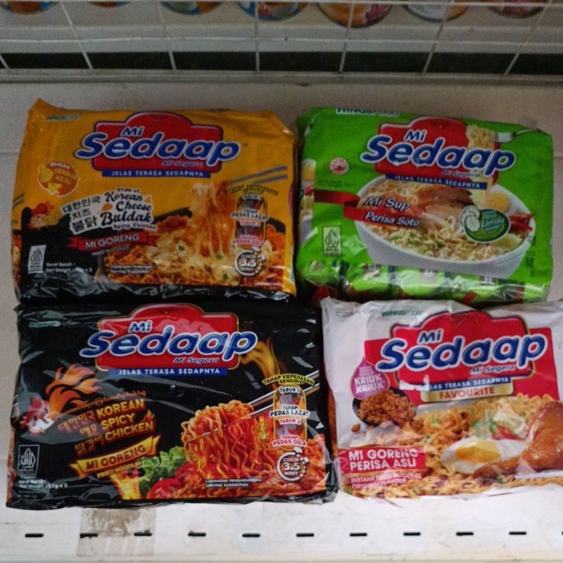 Mi Sedaap Instant Noodles (Soto,Asli,korean spicy,korean cheese ...