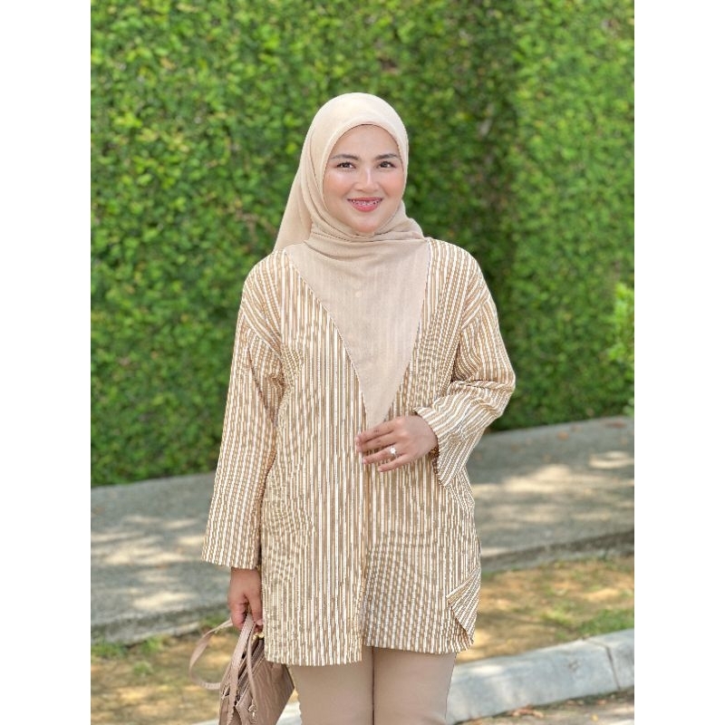 DEROSESHOP ️ ZAYYA IRONLESS BLOUSE | Shopee Malaysia