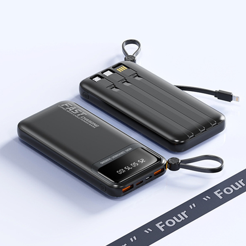 Fast Charge PD 66W Powerbank 20000mAh Power Bank Built-in 4 Cables Type ...