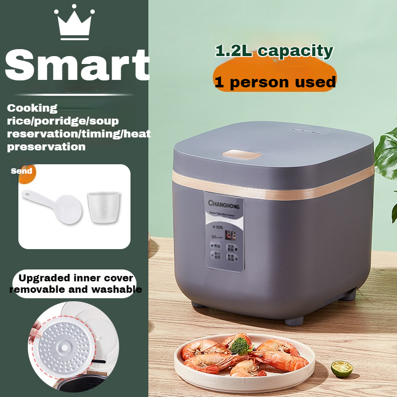ChangHong's mini rice cooker, 1.2L capacity, is a multifunctional smart ...