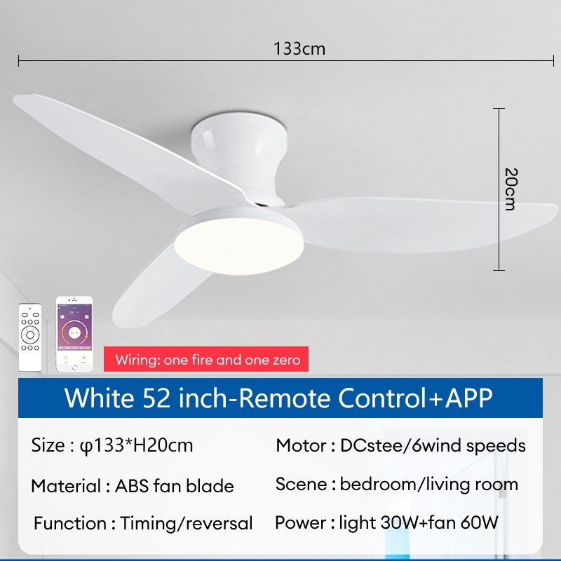 Ceiling Fan Deka Ceiling Fan with Lamp Strong Wind 6 Speed Fan Kipas ...