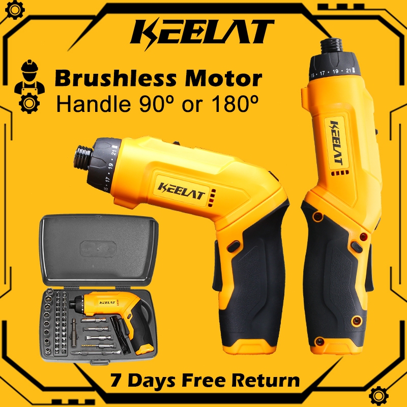 KEELAT Original Mini Cordless Screwdriver Set 38 Pieces Multifunctional ...