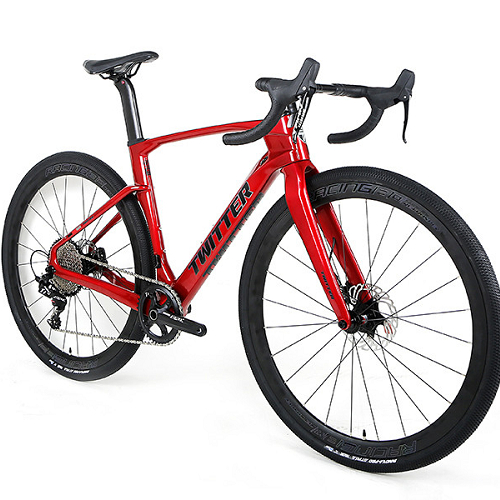 Gravel Bike 700c TWITTER Carbon Frame Carbon Fork 22-Speed RETROSPEC ...
