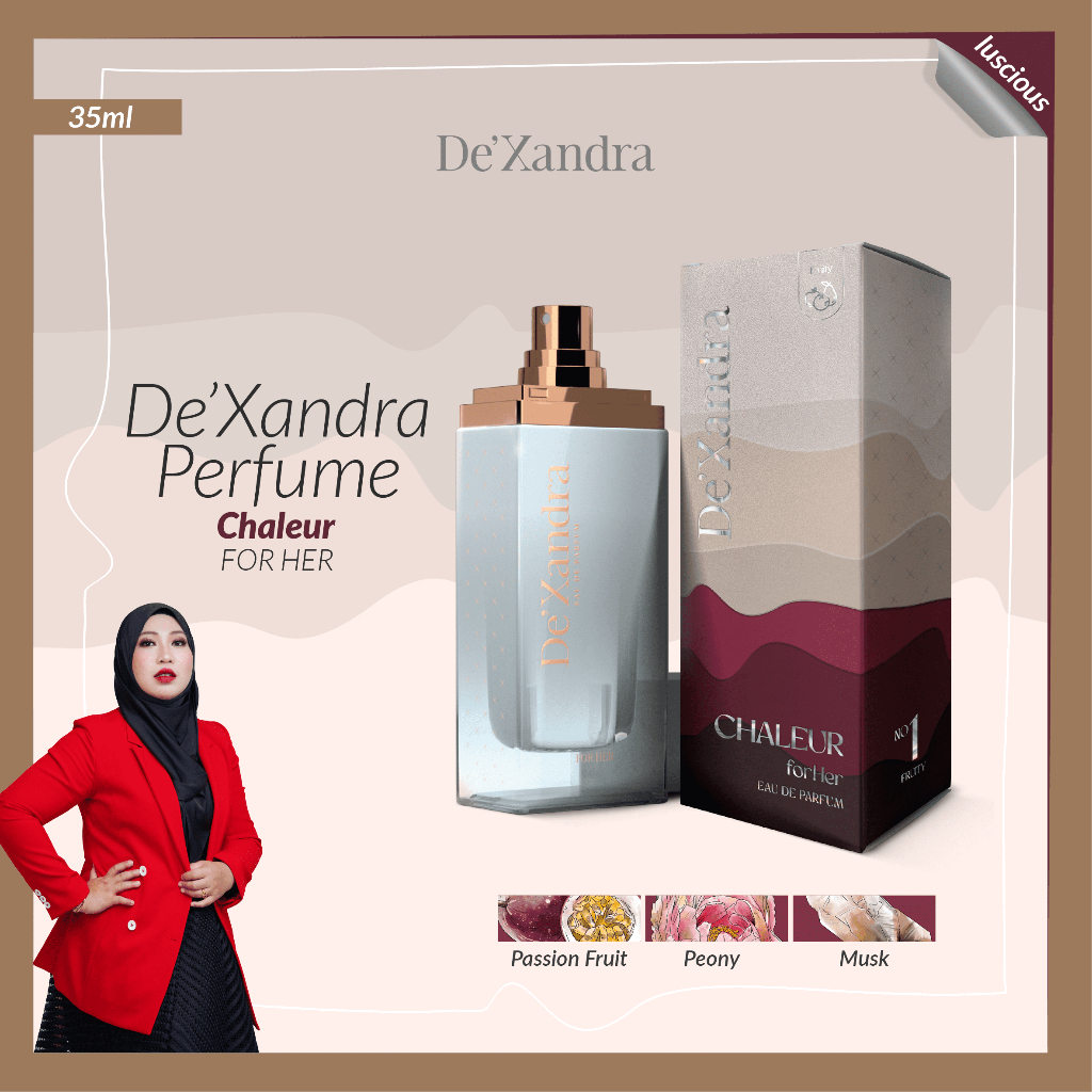 DE'XANDRA NEW LOOK Perfume Chaleur Women 35 ML Wanita Mesra Solat ...