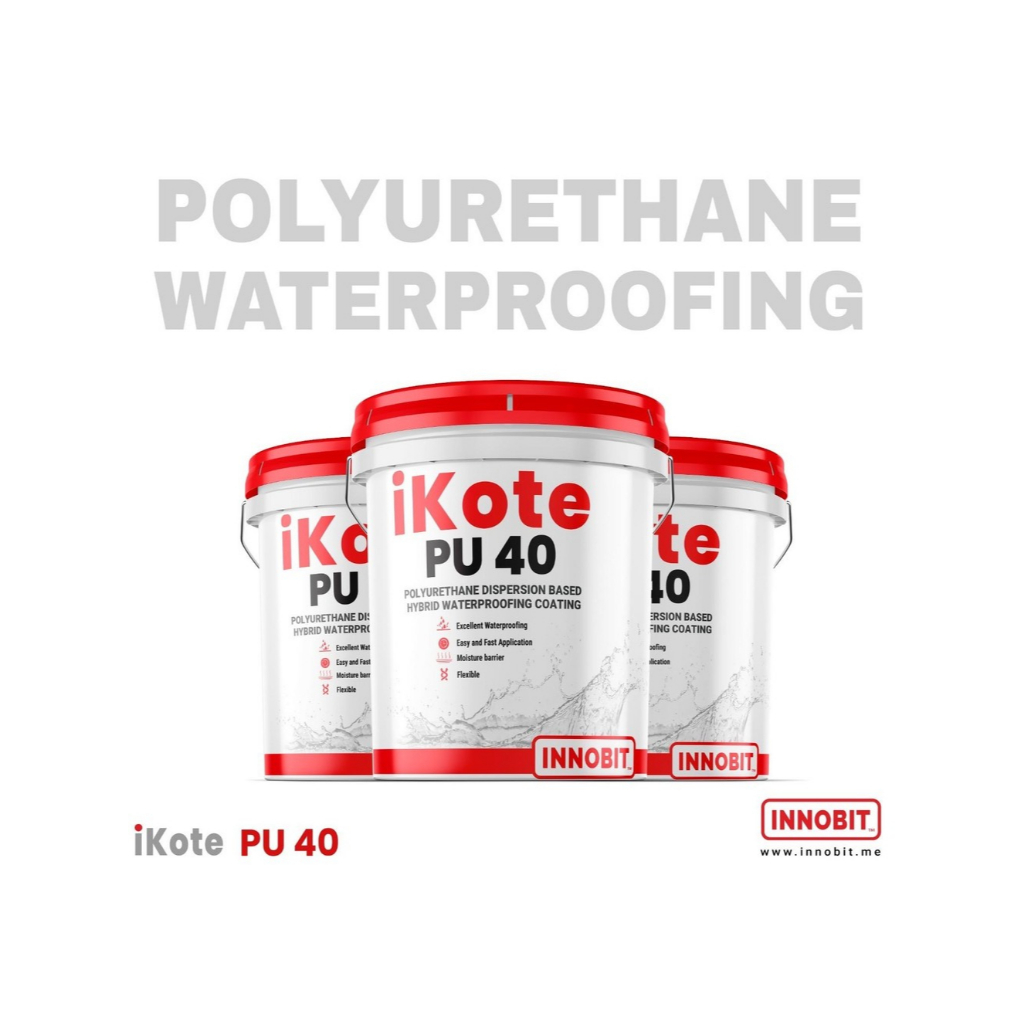Innobit iKote PU40 Polyurethane Dispersion-based Hybrid Waterproofing ...