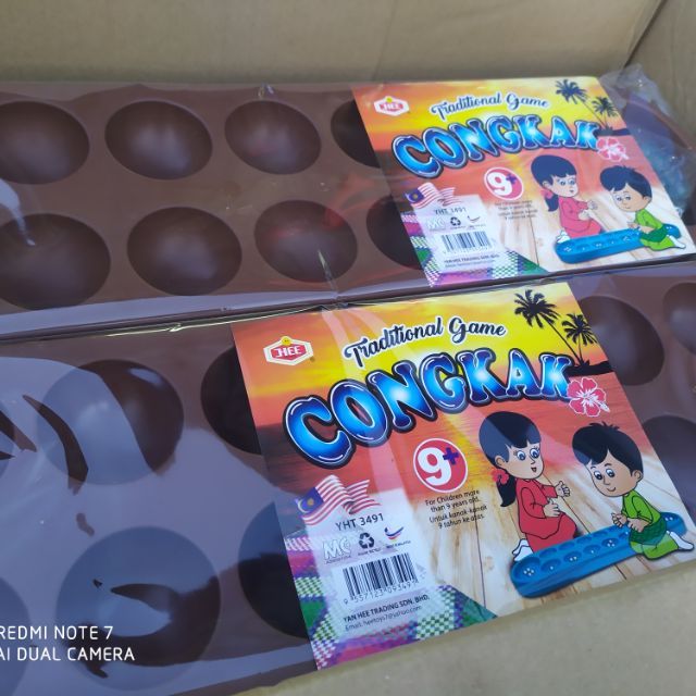 CONGKAK TRADITIONAL + PERCUMA 2 Pack GULI KACA /Permainan Tradisional ...
