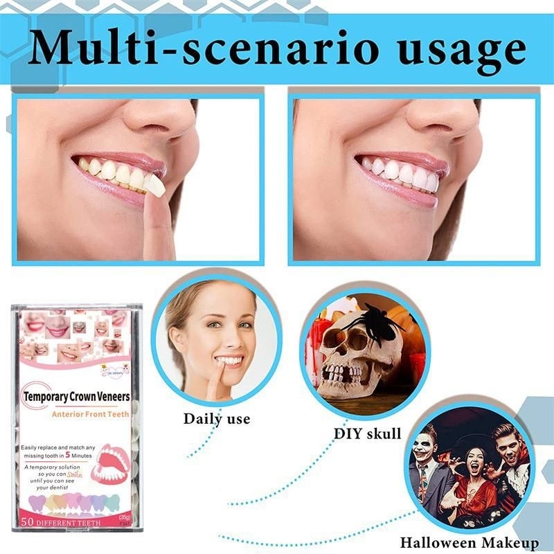 TEMPORARY CROWN VENEERS MOLAR TEETH Gigi palsu diy murah Membaiki ...