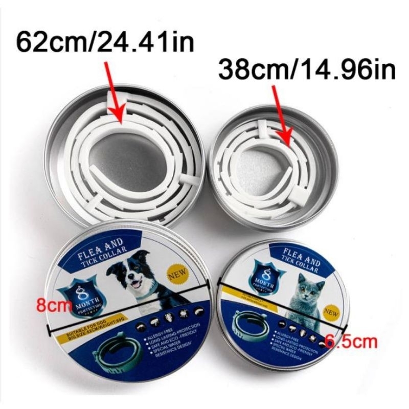 PET COLLAR ANTI FLEA CAT AND DOG Perlindungan & rawatan kutu pada badan ...