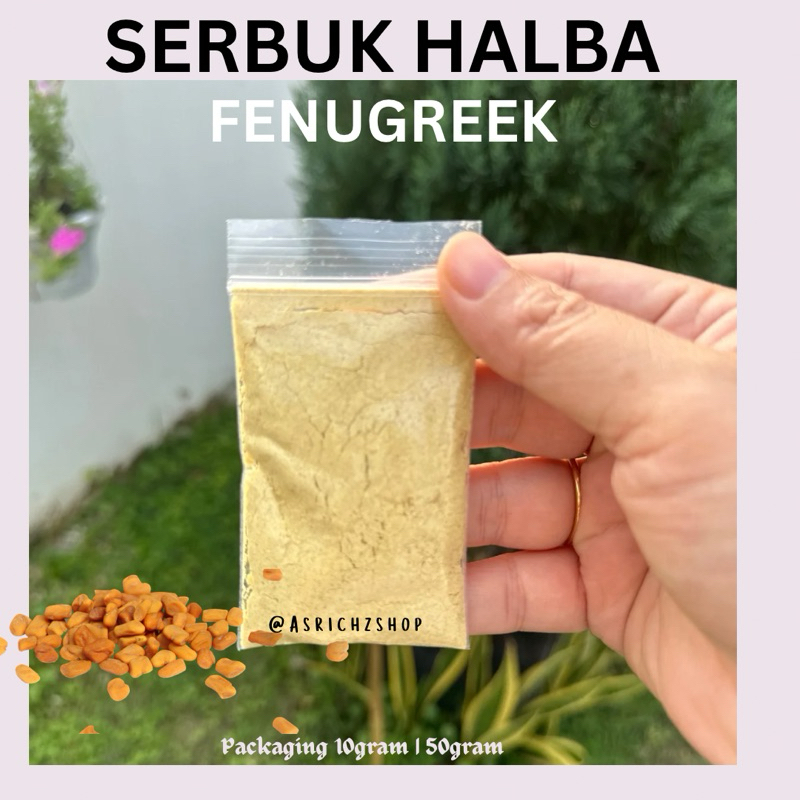 SERBUK HALBA FENUGREEK banyak susu ibu senang minum 10gram | 50gram ...