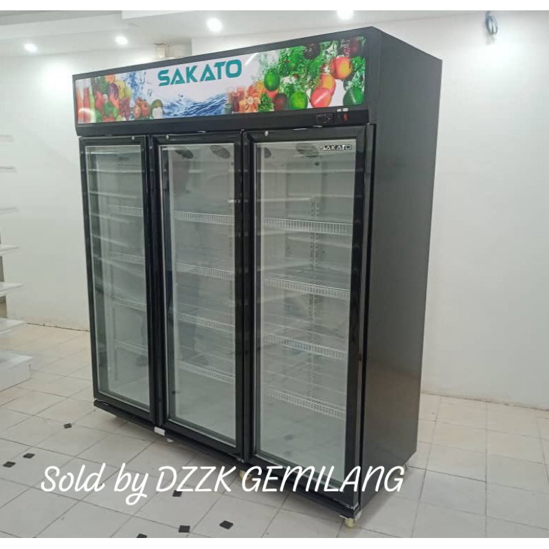 New 2026 -SAKATO 3 Doors Chiller 1500L Heated Glass Chiller 3 Doors New ...