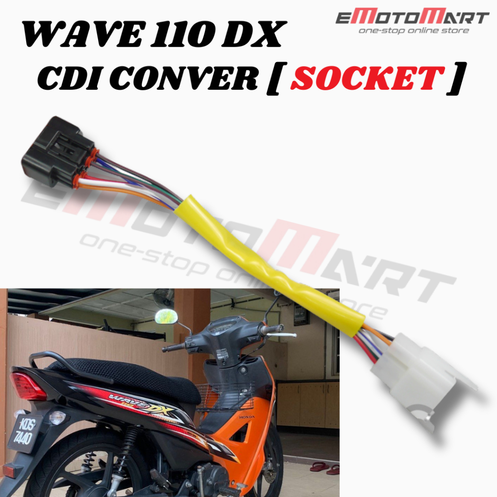 HONDA WAVE 110 DX CDI CONVERTER SOCKET [ ONLY ] / CDI RACING UNIT / CDI ...