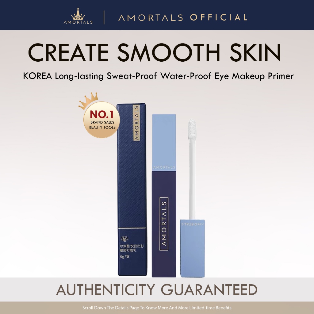AMORTALS Long-Lasting Sweat-Proof Water-Proof Eye Makeup Primer ...