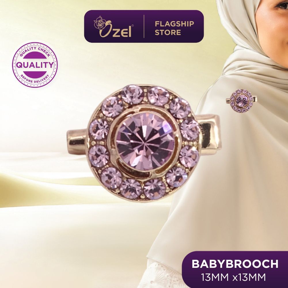 Ozel Baby Brooch Round G30061 Kerongsang & Pin Tudung, Hijab, Songkok ...