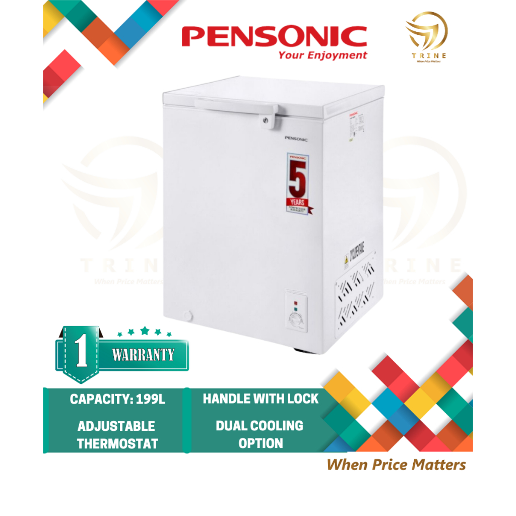 [NUR] Pensonic Freezer 199L Chest Freezer PFZ-203 Peti Beku 冷冻箱 PFZ203 ...