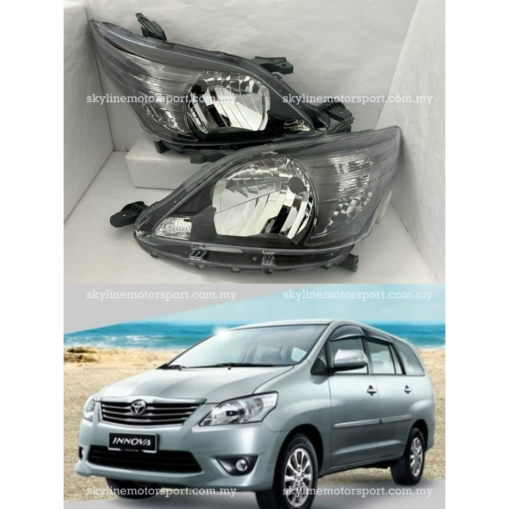 Toyota Innova Head Lamp Black Base Made In Thailand TYC 2012 2013 2014 ...