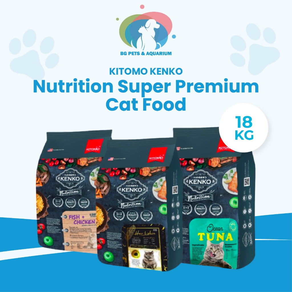 KITOMO Kenko Nutrition Super Premium Cat Food For All Life Stage 18KG ...