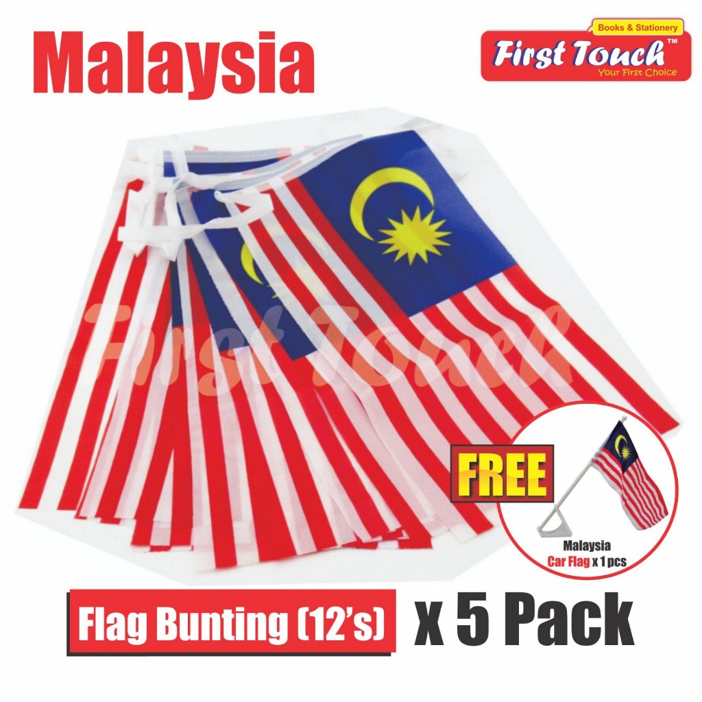 Bendera Malaysia Bunting Malaysia & All State Flag Bundle Banting ...