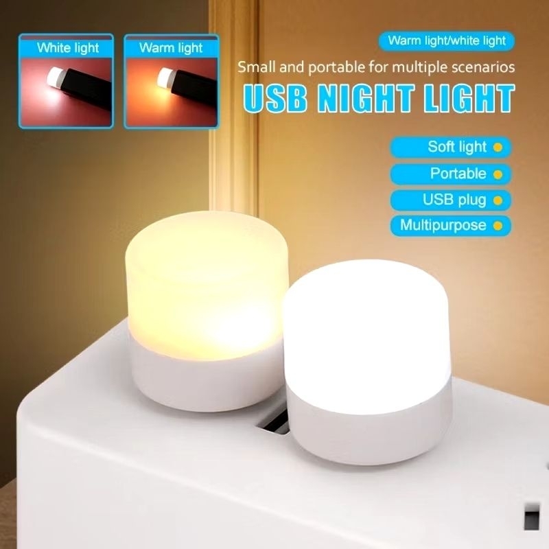 Portable Mini USB Soft Night Light LED Bright Small Bulb Desk Reading ...