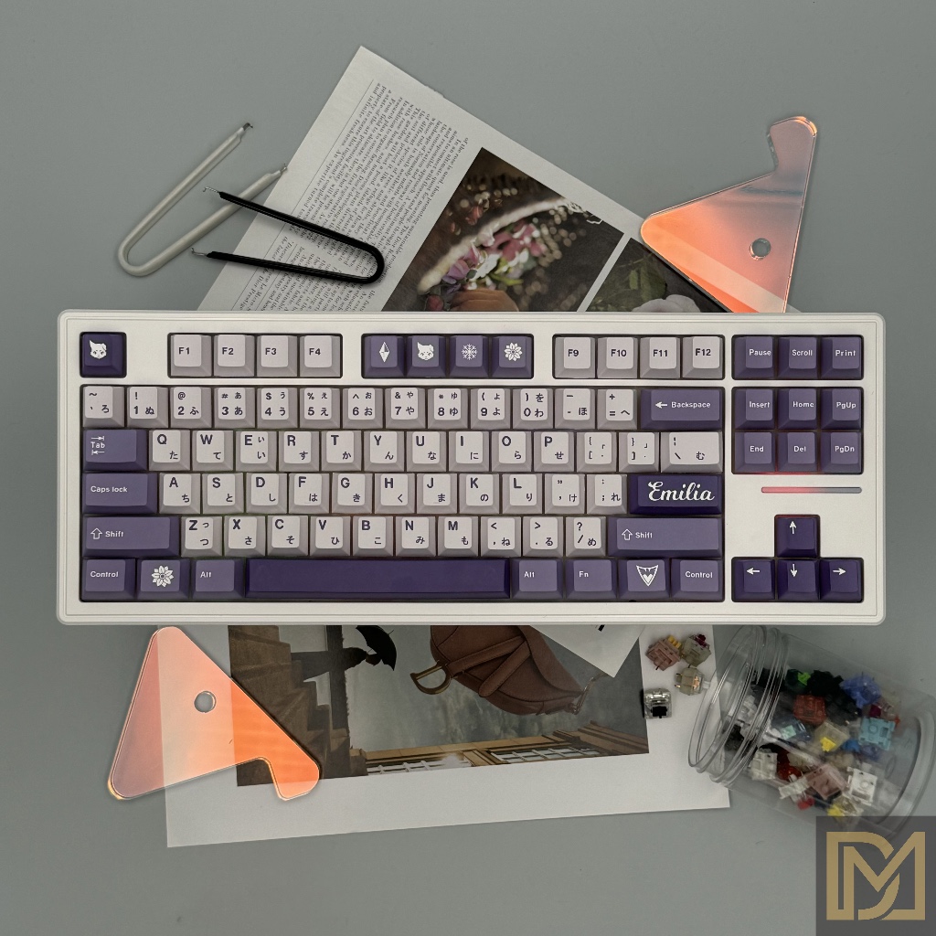 [LOCAL STOCK] Frost Witch Keycap PBT Cherry Profile Dye Sub Keycaps ...
