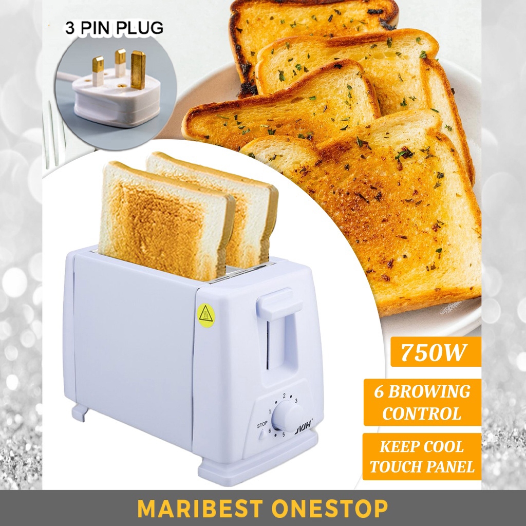 2 Slice Electronic Toaster Pembakar Roti Bread Toaster Electric Toaster ...