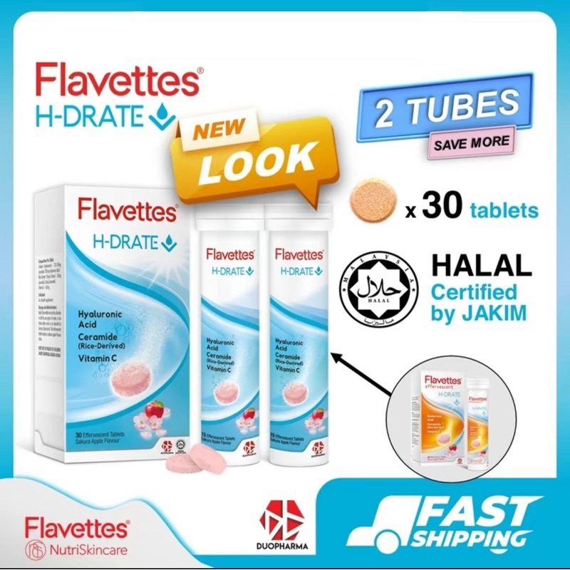 Flavettes Effervescent H-Drate (15's/ 30's) | Shopee Malaysia