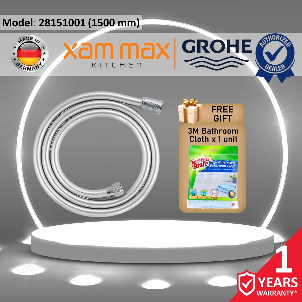 Grohe RelexaFlex 28151001 1500mm Flexi Hose | Shopee Malaysia