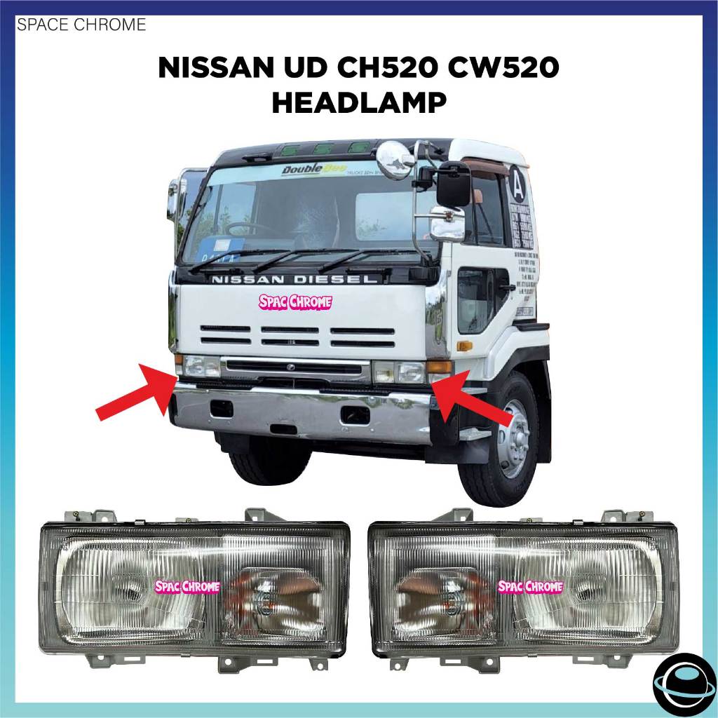 NISSAN TRUCK UD CH520 CW520 HEAD LAMP LAMPU BESAR | Shopee Malaysia