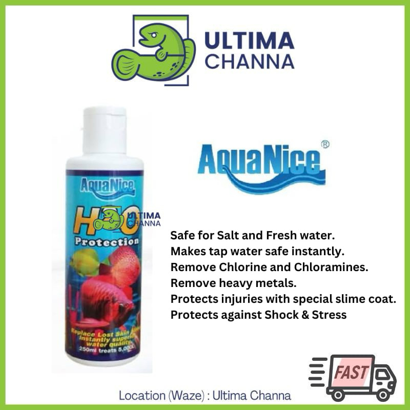 AquaNice H2O Protection 250ml antichlorine remove chlorine chloramine ...