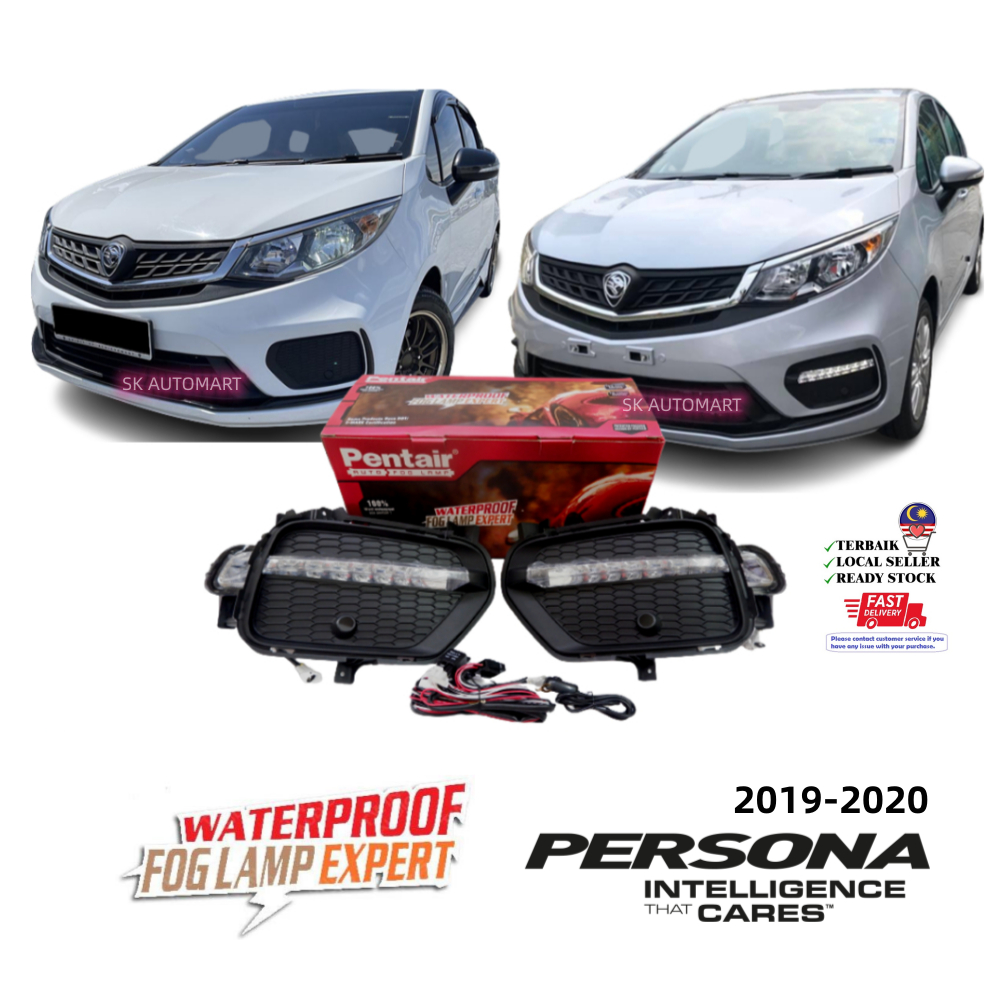 (LED) Fog Lamp For Proton Persona 2019-2020 DRL Led with Wiring Kit ...