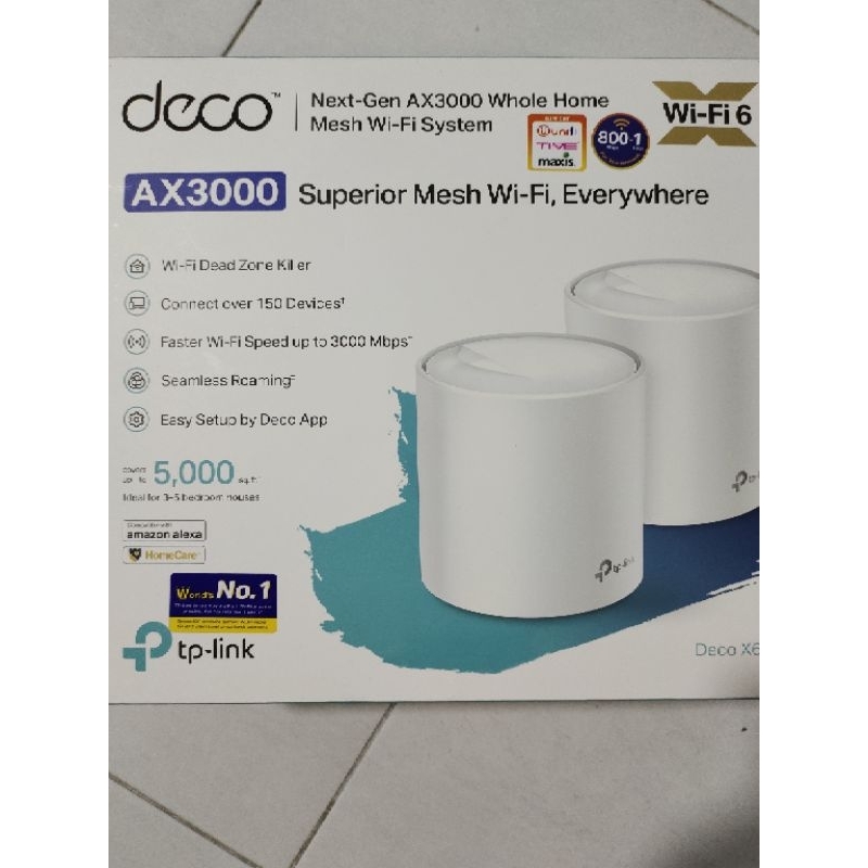 2pack AX3000 x60 Whole Home Mesh Wi-Fi 6 System | Shopee Malaysia