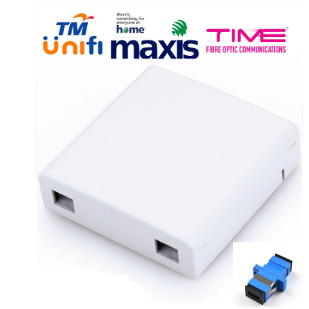 FTTH Fiber Optic Terminal Box 2 ports /Junction Box/Fiber Optic Wall ...