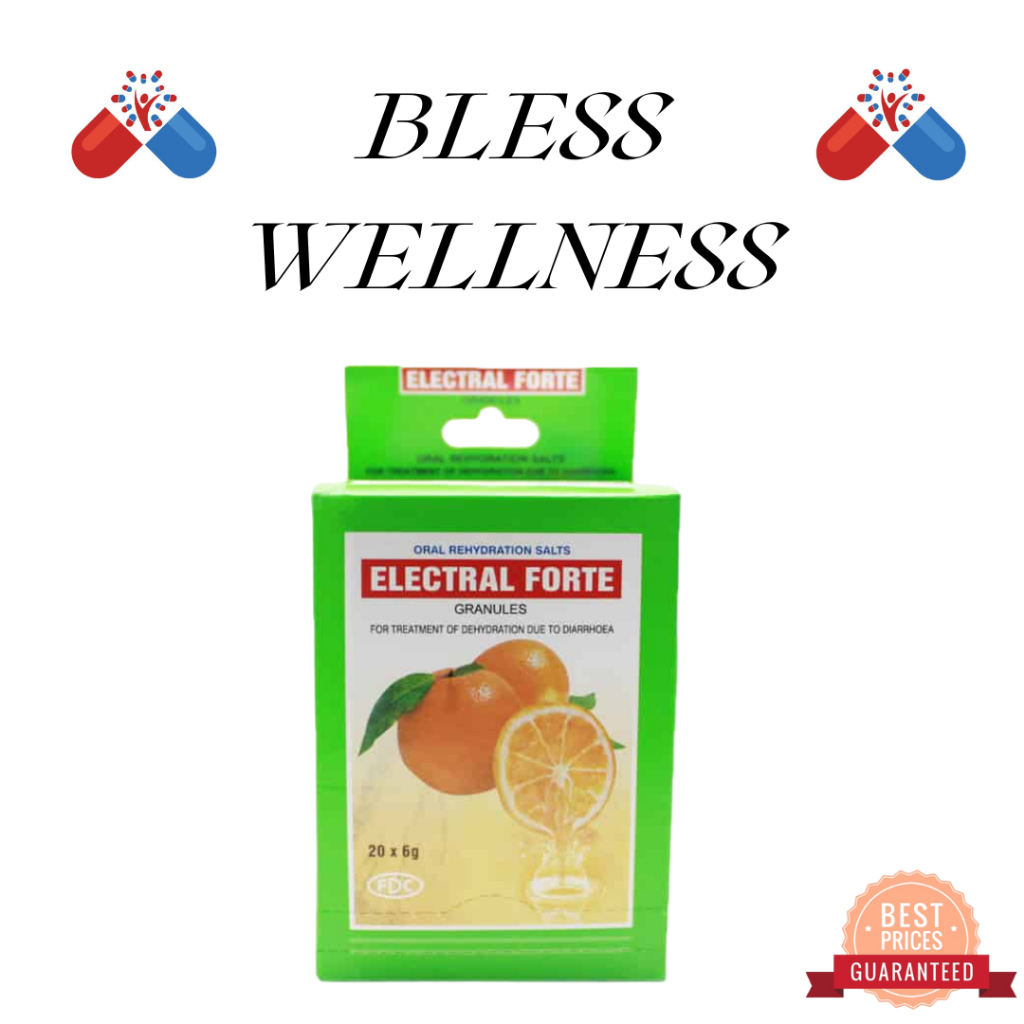 ELECTRAL FORTE GRANULES Orange Granules Oral Rehydration Salts6g ...