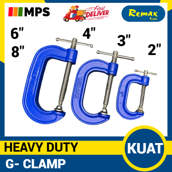 REMAX HEAVY DUTY INDUSTRY STANDARD METAL G CLAMP WOOD WORKING DEVICE ...