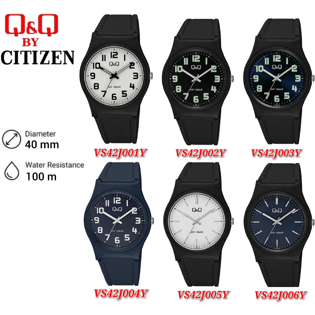 Q&Q Watch By Citizen Men's Analog VS42 | Shopee Malaysia