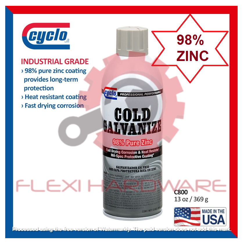 Cyclo Cold Galvanize Spray Instant 13oz - Fast Drying Corrosion & Heat ...