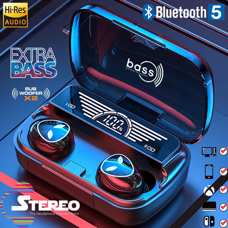 TWS Earphone M20 Wireless Bluetooth Headset V5.3 Hifi 9D Bass In-Ear ...