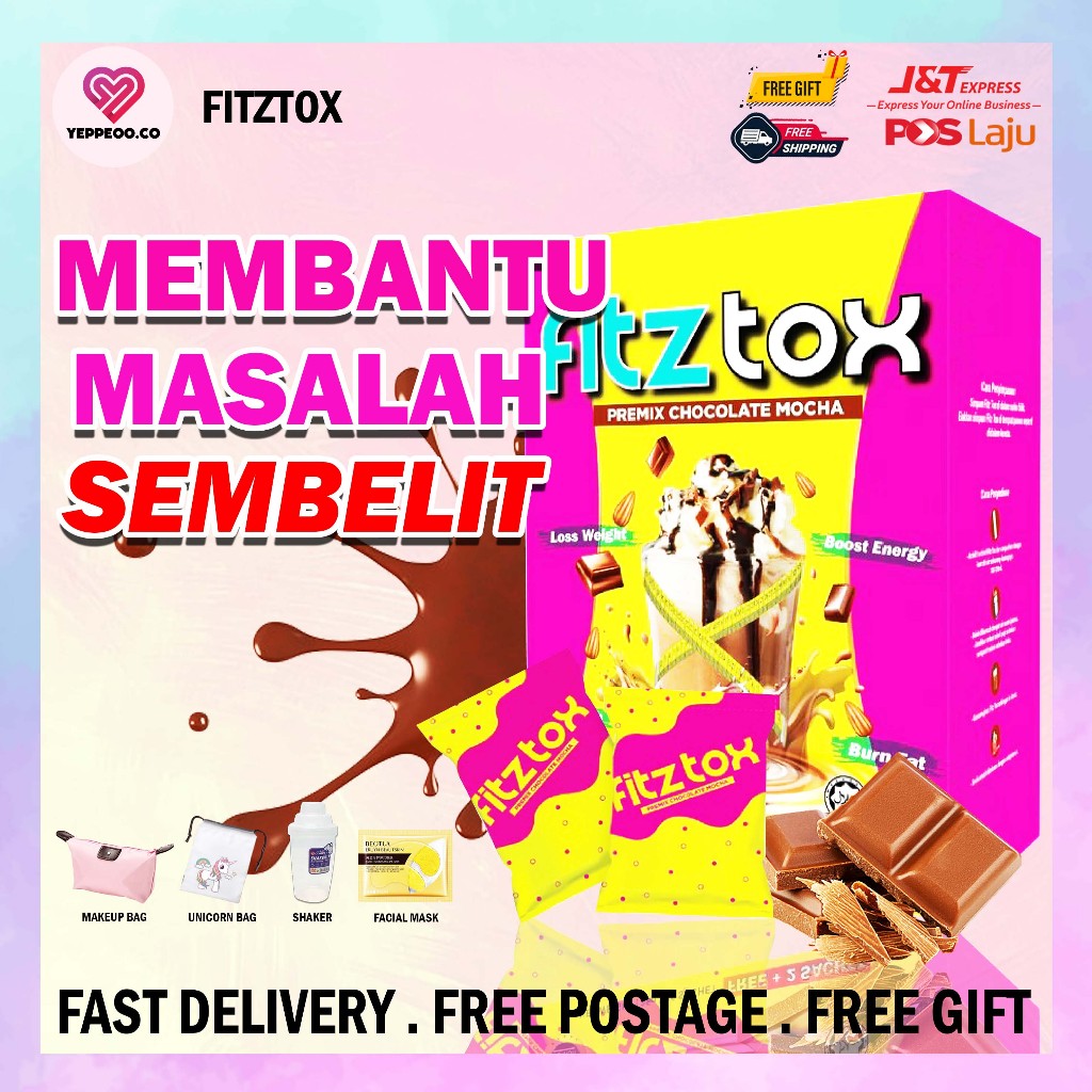 FITZTOX PREMIX CHOCOLATE MOCHA Coklat Vitamilk Vita Milk Awanees ...