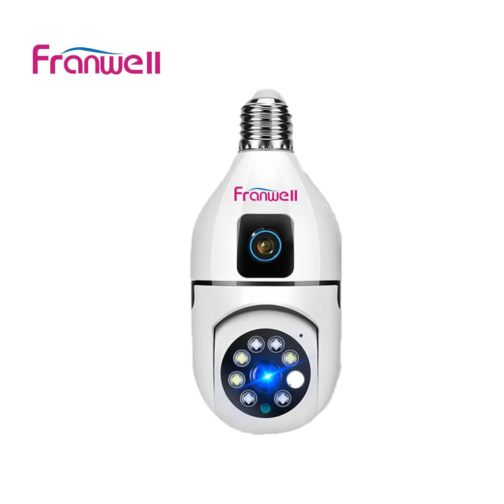 [1 Year Warranty]Franwell E27A 4MP Dual Lens Bulb Camera 355°Rotate ...