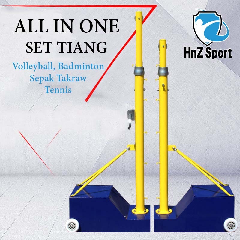 tiang volleyball badminton tennis sepak takraw pickleball | Shopee Malaysia
