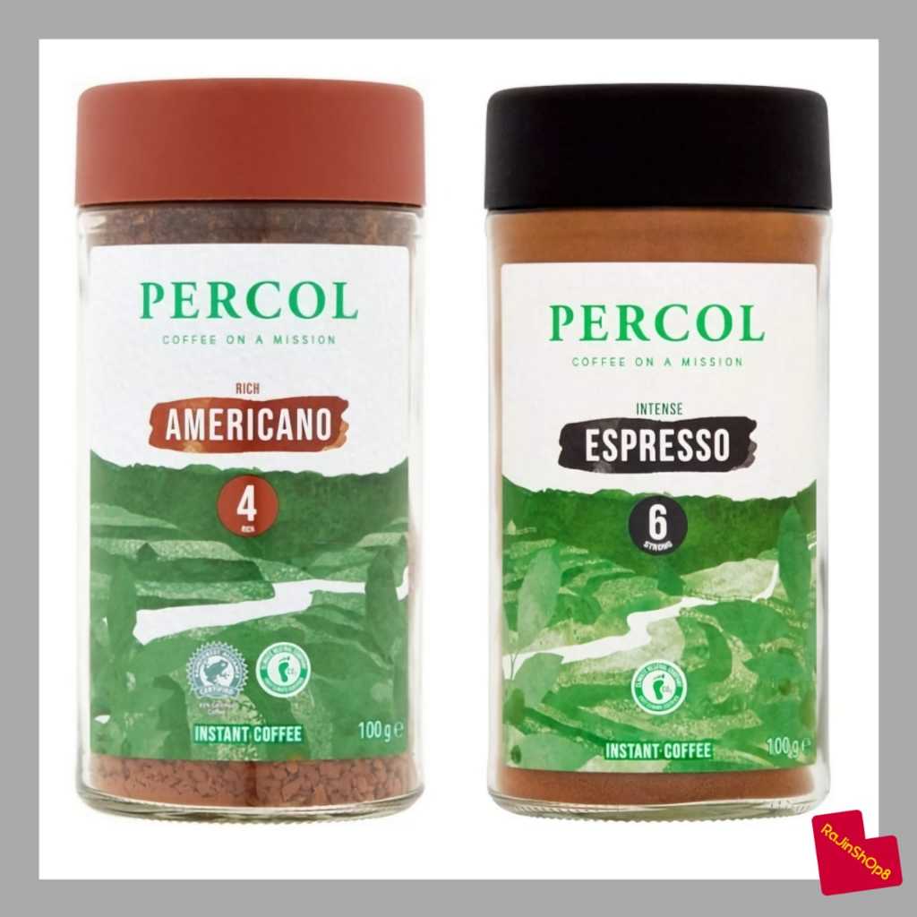 Percol Americano Instant Coffee Rich, Percol Espresso Instant Coffee ...