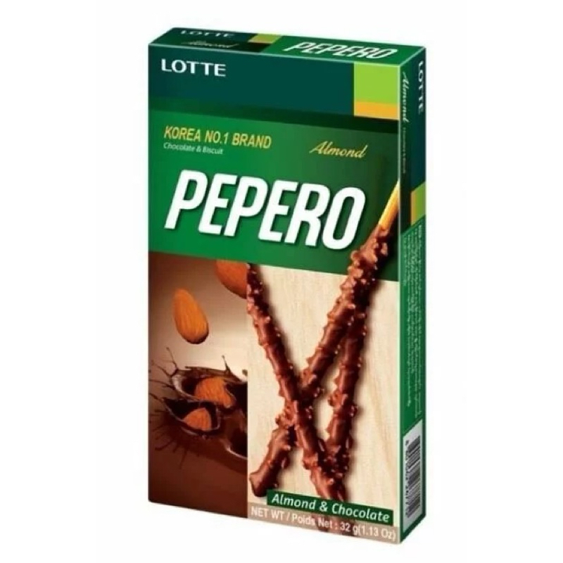 Lotte Pepero - Almond 32g x 8pcs | Shopee Malaysia