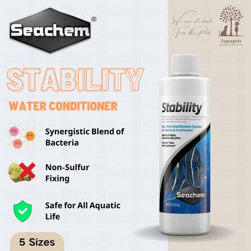 Seachem Stability New tank stabilization beneficial bacteria Nitrifying ...