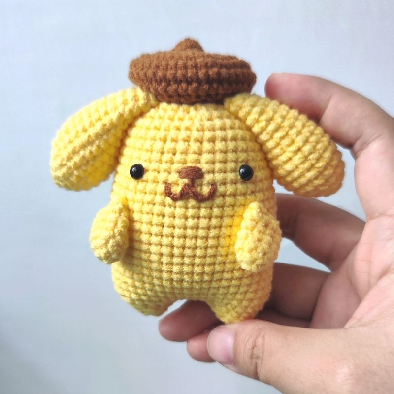 Handmade Crochet Pompompurin Keychain | Plushie Amigurumi | Gifts ...