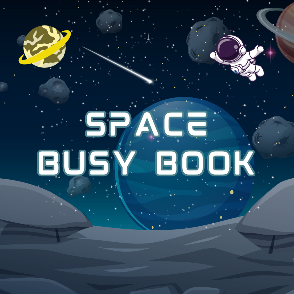 Space Adventure Busy Book for Kids - Counting, Coloring, Planets ...
