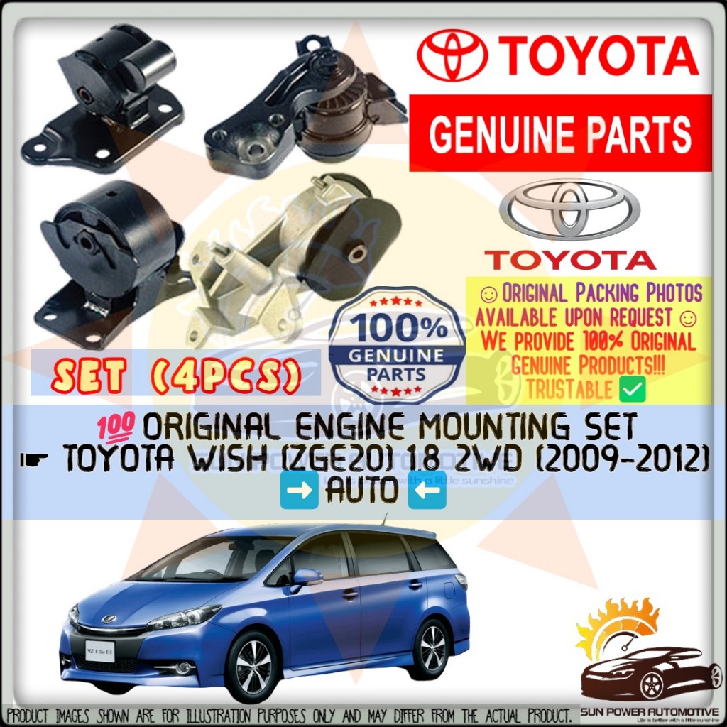 Toyota Wish ZGE20 1.8 2WD 2X4 2009-2012 AUTO 100% ORIGINAL TOYOTA ...
