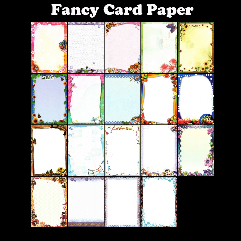 A4 Pattern Color Fancy Card Paper / Kertas Folio Binding Cover / Kertas ...