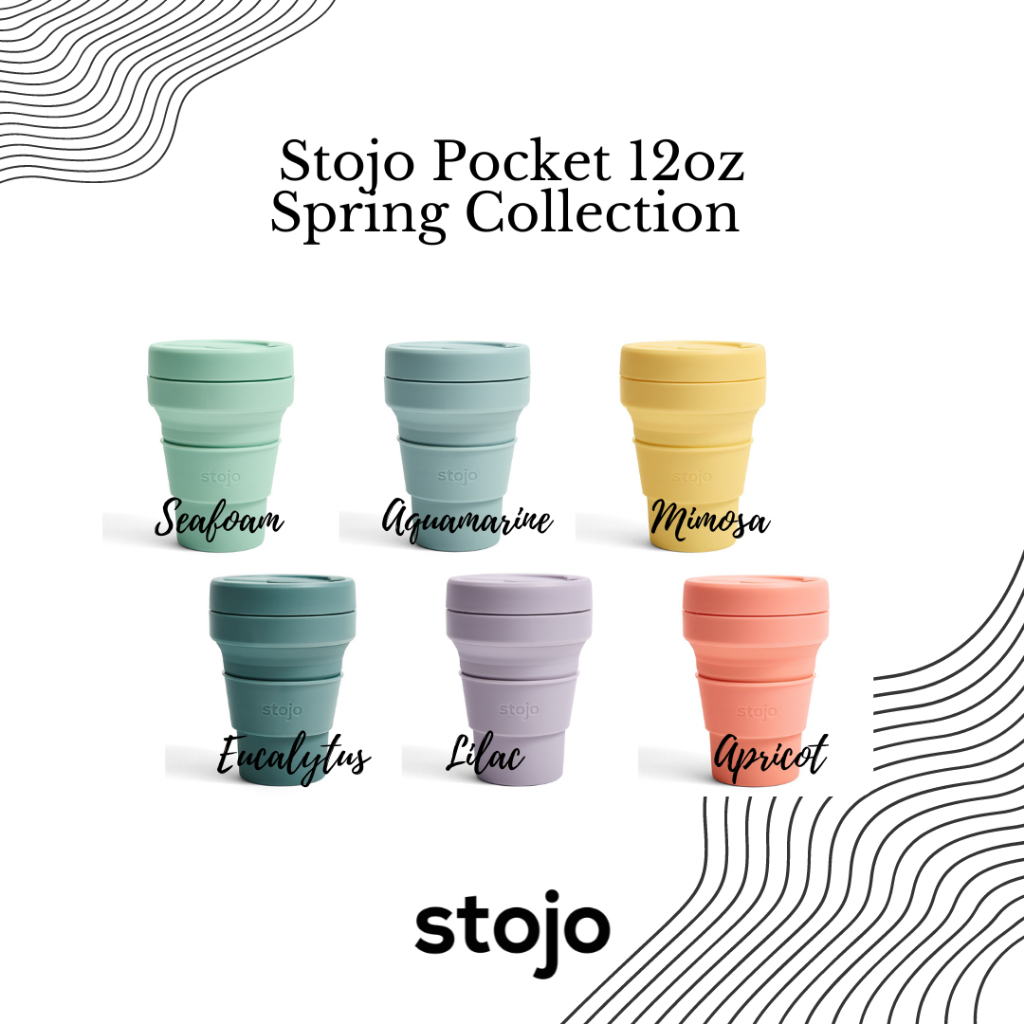 Authentic Stojo Pocket 12oz Collapsible Cup (No straw) | Shopee Malaysia