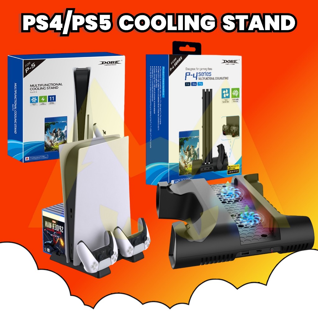 【Ready Stock】PS4 PS5 Multifunction Cooling Stand with DualShock 4 ...